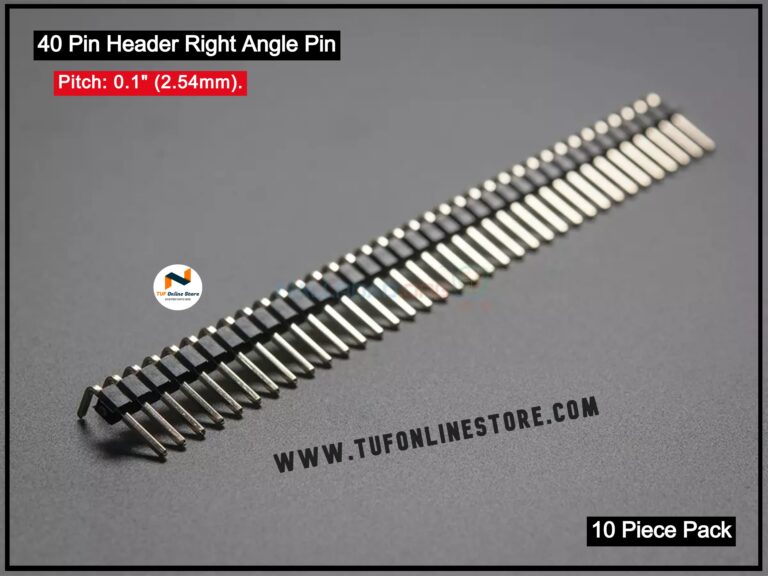 40 Pin Male Single Row Right Angle Pin Header [ 10 Pieces Pack ] – Tuf ...